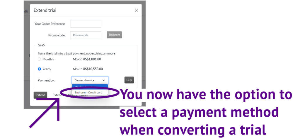 Direct Payment – DEALER